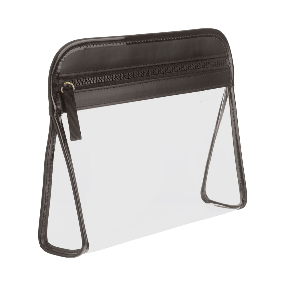 Clarity Pouch Large - Large Clear Travel Pouch | Truffle