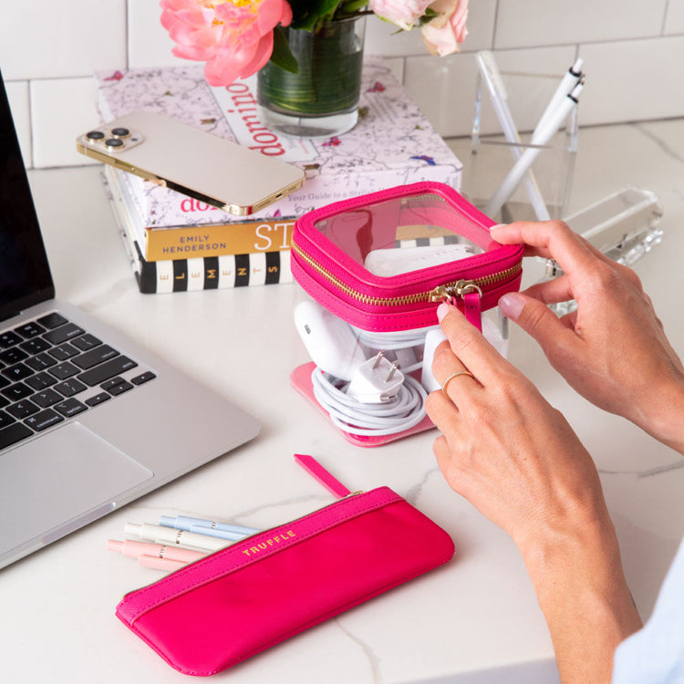 Clarity Mini Train Case - Small Clear Train Case | Truffle